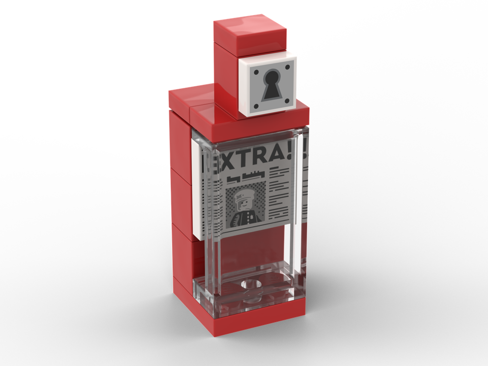 LEGO MOC Newspaper Vending Machine by alexschmalex | Rebrickable ...