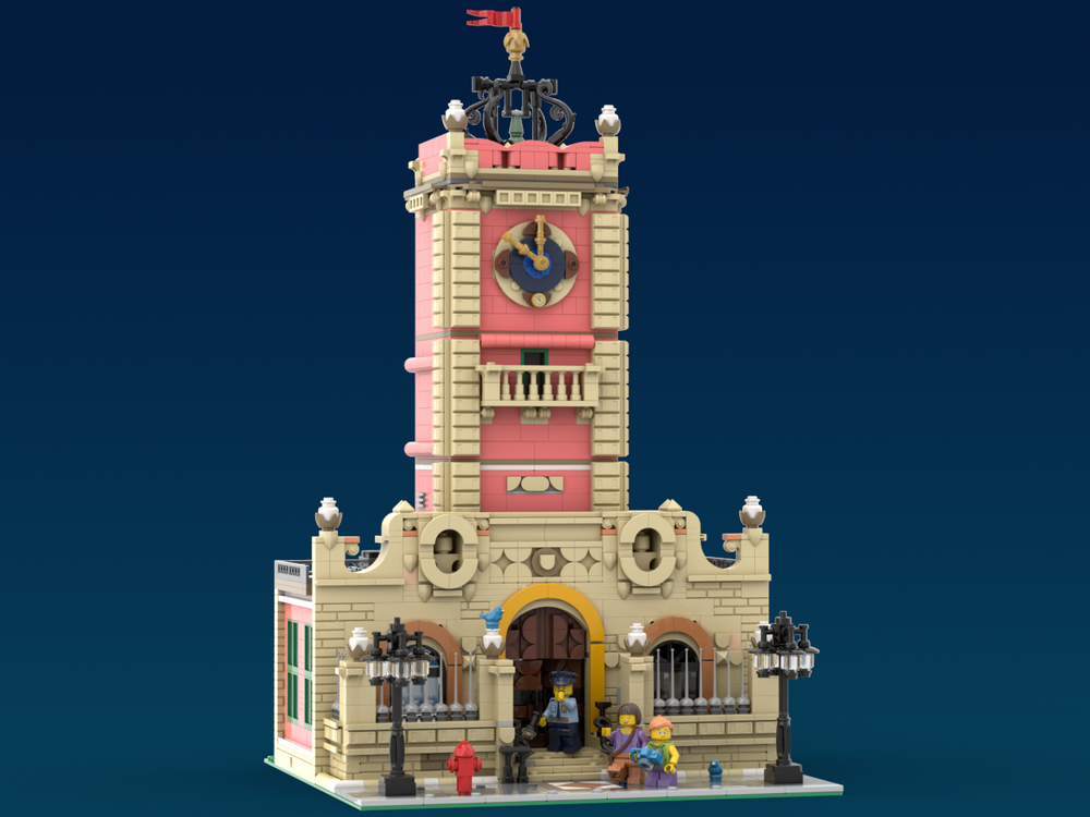 LEGO MOC Old Town Clocktower by arselus | Rebrickable - Build with LEGO