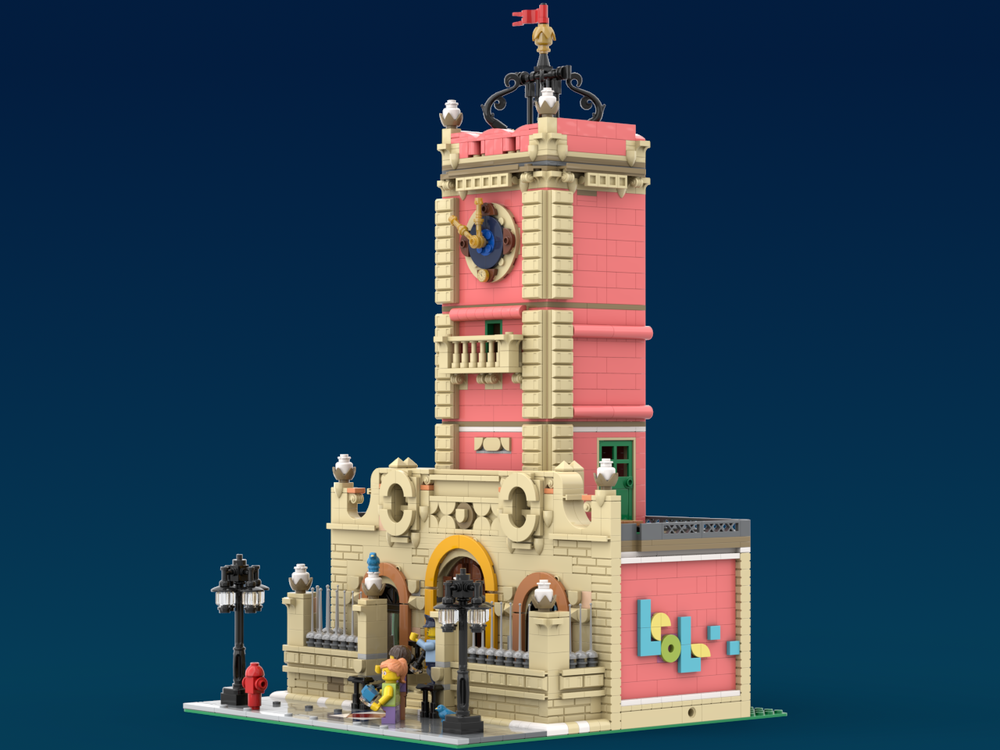 Lego Moc Old Town Clocktower By Arselus Rebrickable Build With Lego