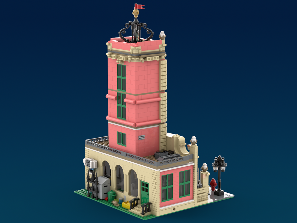 Lego Moc Old Town Clocktower By Arselus Rebrickable Build With Lego