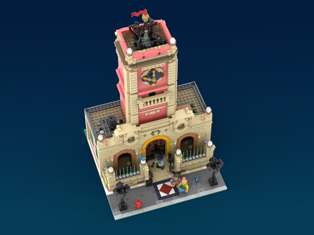 Lego Moc Old Town Clocktower By Arselus Rebrickable Build With Lego