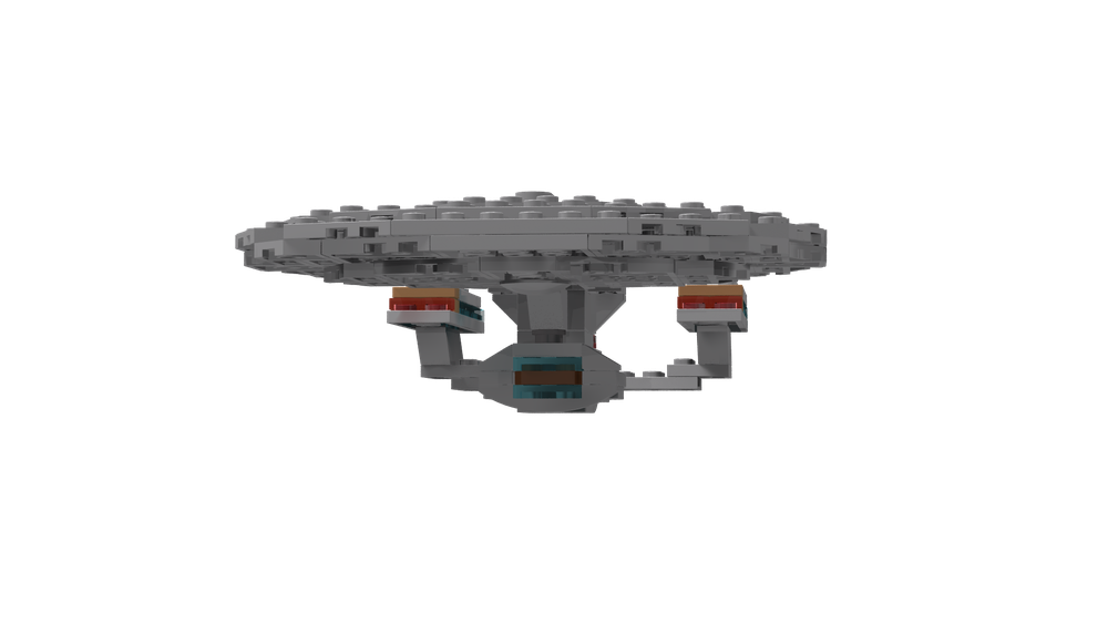 LEGO MOC Micro USS Enterprise-D Galaxy Class Starship by LegendAJ ...