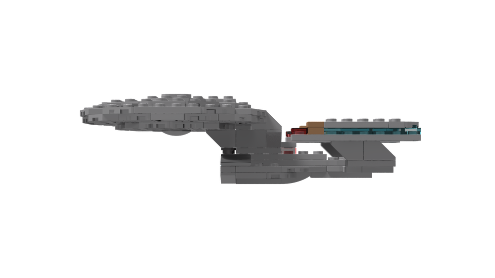 LEGO MOC Micro USS Enterprise-D Galaxy Class Starship by LegendAJ ...