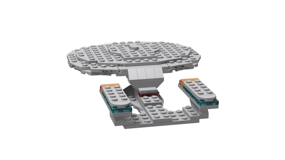LEGO MOC Micro USS Enterprise-D Galaxy Class Starship by LegendAJ ...
