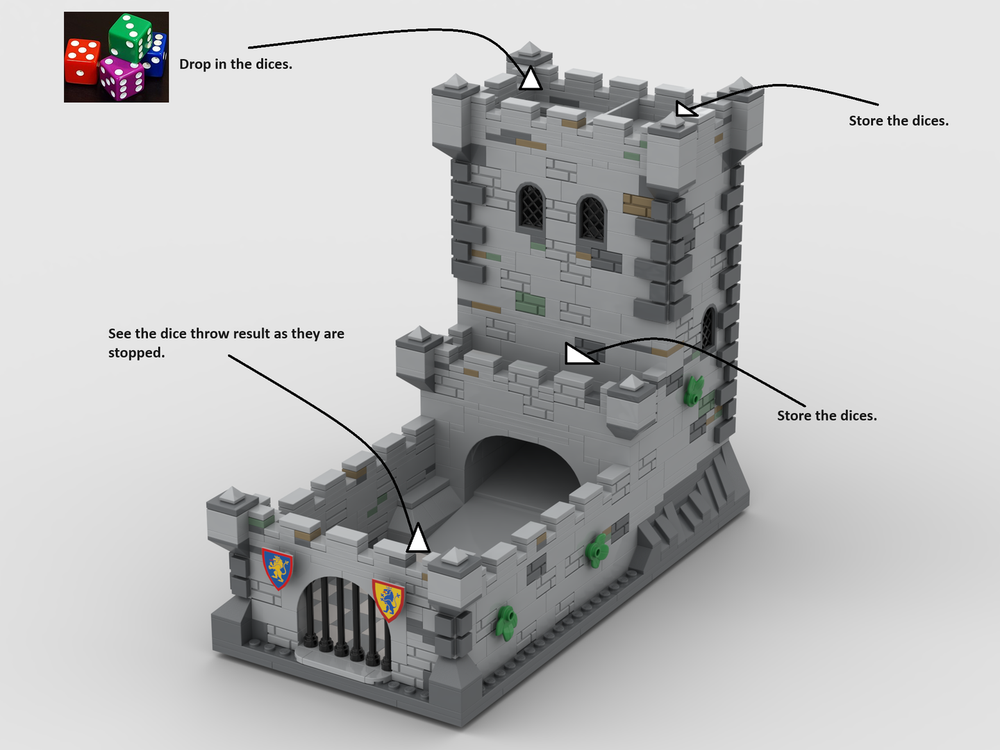 LEGO MOC Dicethrowing Tower by szandris89 | Rebrickable - Build with LEGO