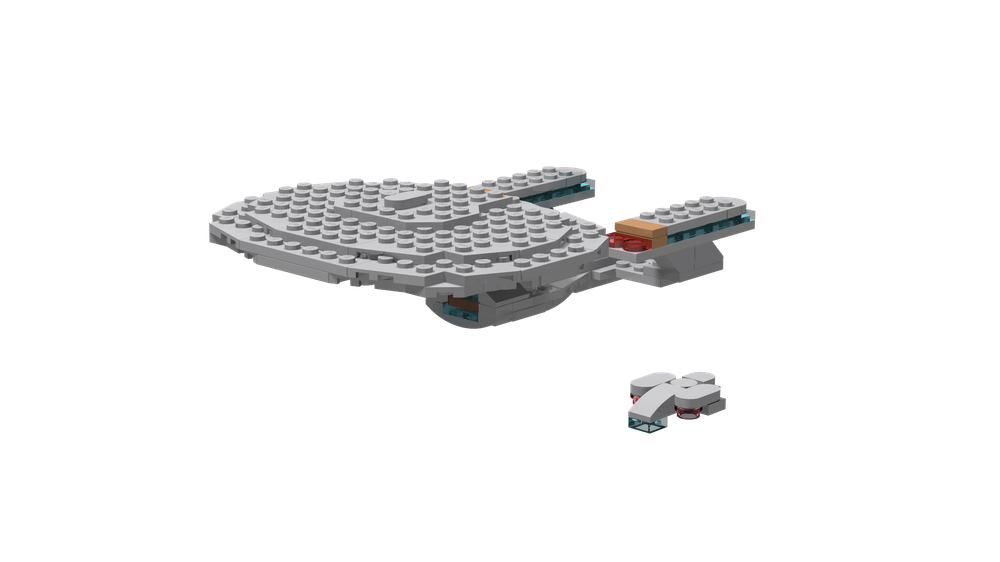 LEGO MOC Micro USS Defiant Defiant-Class Starship by LegendAJ ...