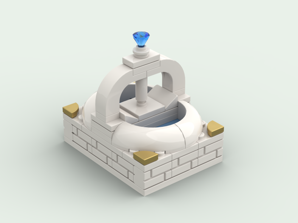 LEGO MOC Magical fountain by EVA001 | Rebrickable - Build with LEGO