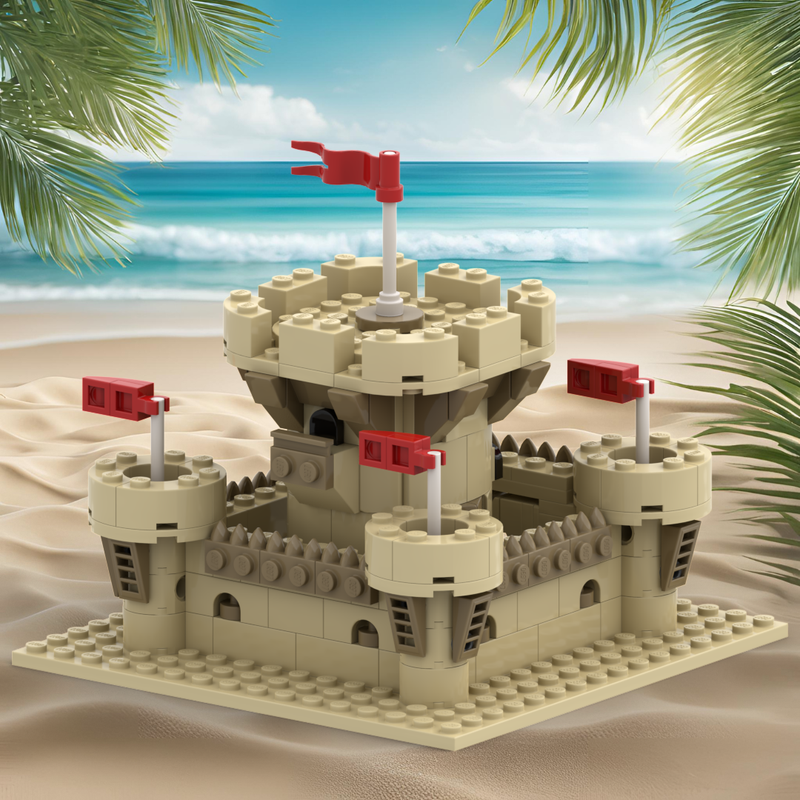 LEGO MOC Sandcastle by ToboPro | Rebrickable - Build with LEGO