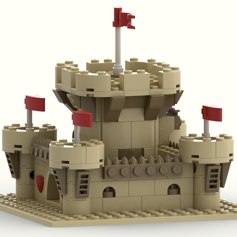 LEGO MOC Sandcastle by ToboPro | Rebrickable - Build with LEGO