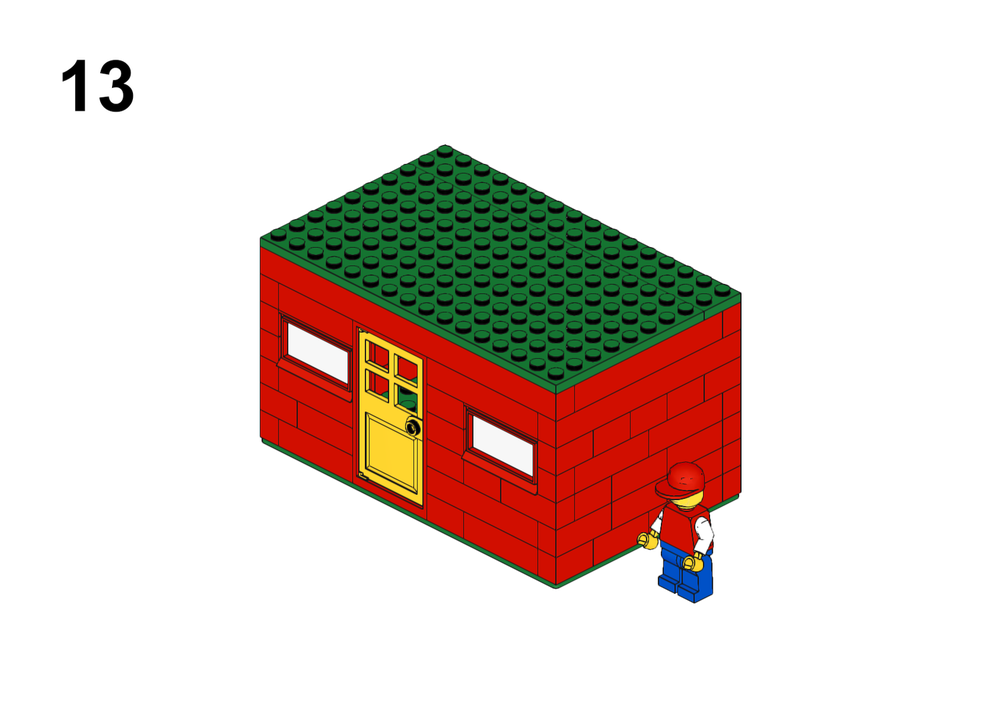LEGO MOC small red home by Geewcmx | Rebrickable - Build with LEGO
