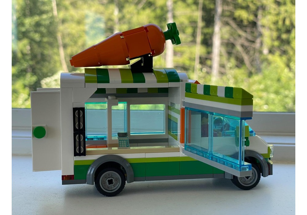 Lego Moc Farmers Market Van Mod 60345 By Orchardbuilds Rebrickable