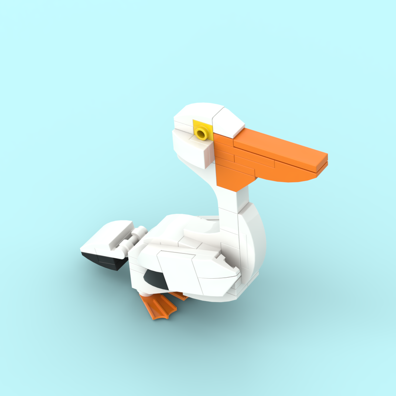 LEGO MOC Great white pelican by DiegoFontana | Rebrickable - Build with ...