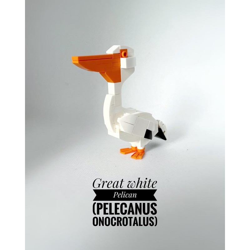 LEGO MOC Great white pelican by DiegoFontana | Rebrickable - Build with ...