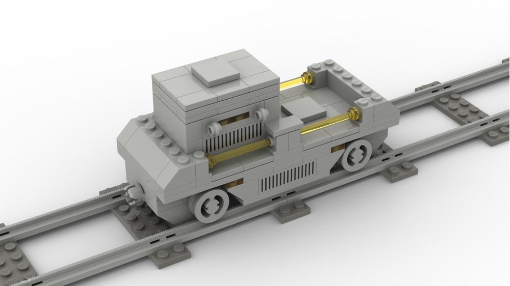 Lego Moc Pcs109 Container Freight Wagon By Polarstorm Rebrickable