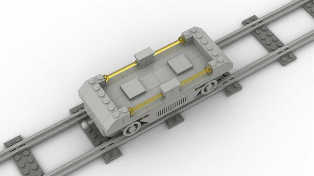 Lego Moc Pcs109 Container Freight Wagon By Polarstorm Rebrickable