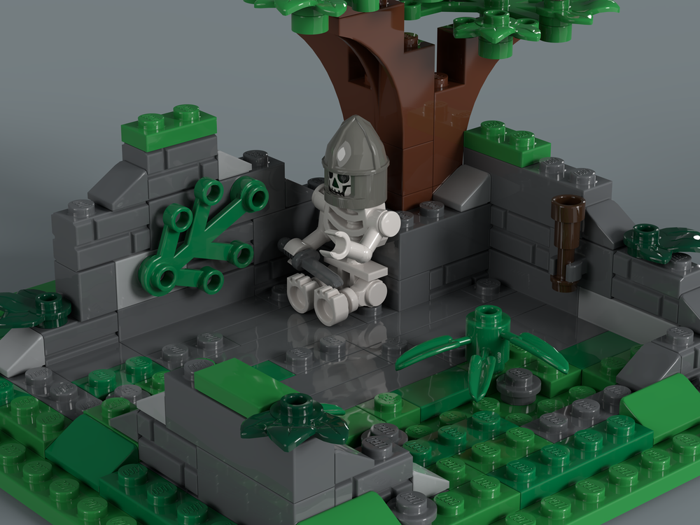 LEGO MOC Old Castle Ruin by YellowDonut | Rebrickable - Build with LEGO