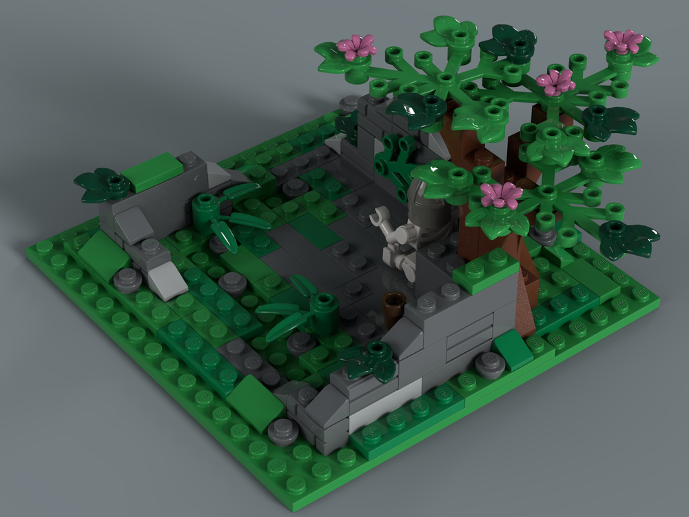 LEGO MOC Old Castle Ruin by YellowDonut | Rebrickable - Build with LEGO