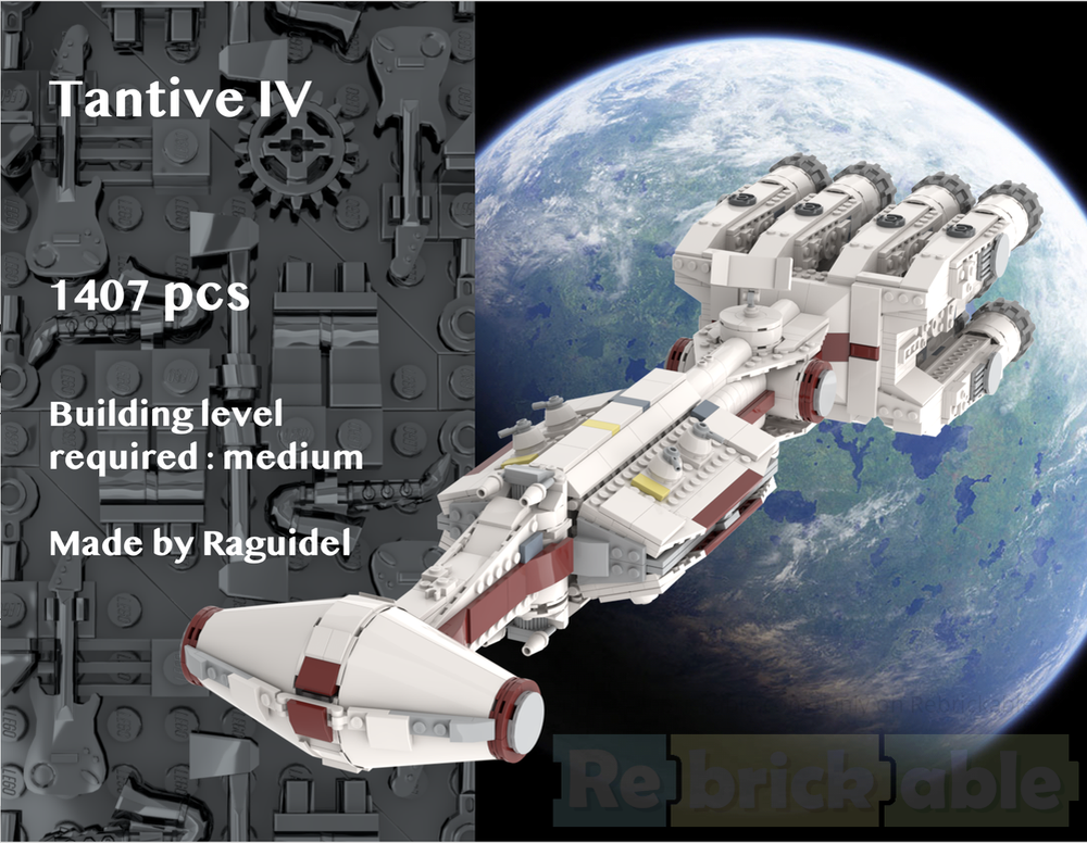 LEGO MOC UCS Tantive IV by raguidel | Rebrickable - Build with LEGO