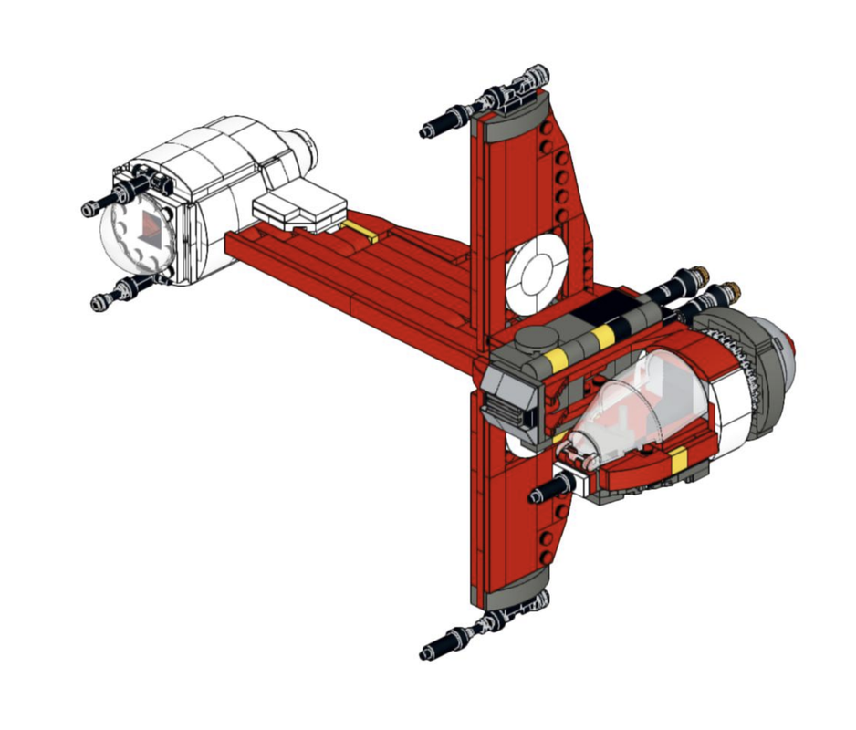 LEGO MOC B-Wing by Dume_Bricks | Rebrickable - Build with LEGO