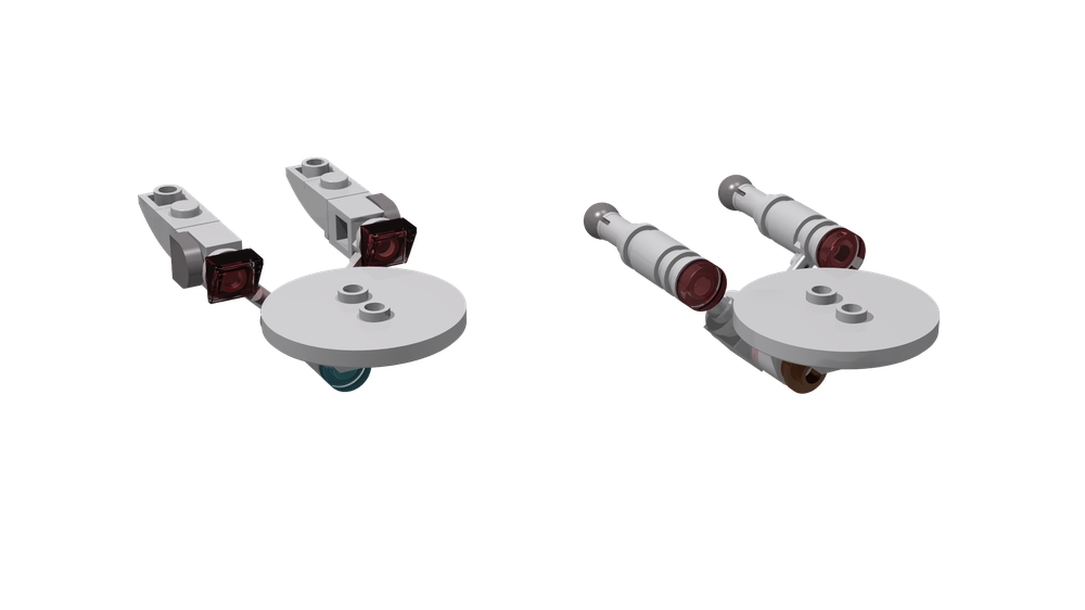 LEGO MOC Micro USS Enterprise/USS Enterprise-A Constitution-Class ...