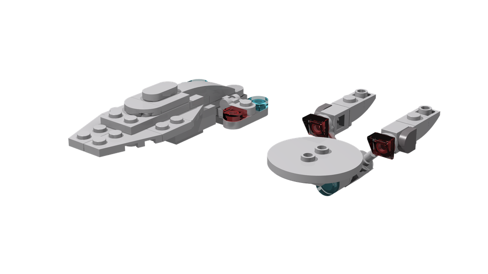 LEGO MOC Micro USS Enterprise/USS Enterprise-A Constitution-Class ...