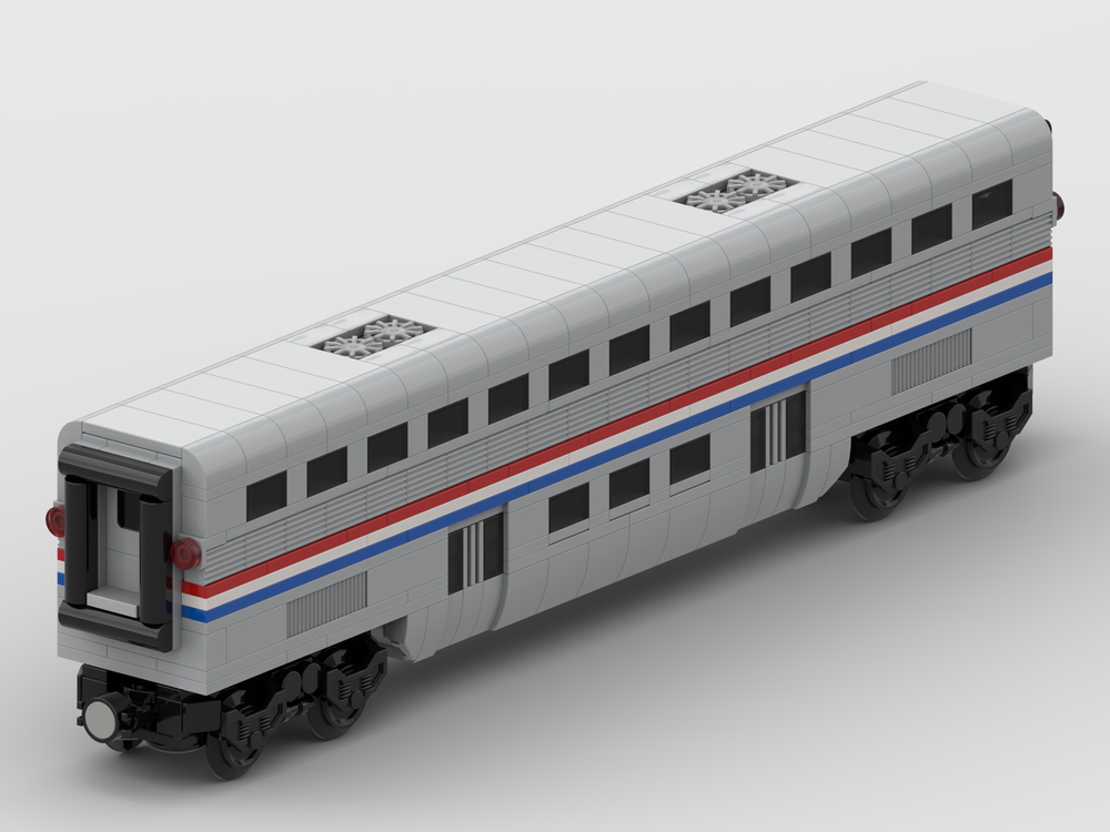 LEGO MOC Amtrak Passenger Car by BuMu | Rebrickable - Build with LEGO