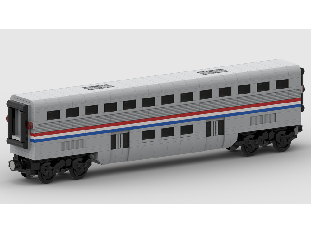 Lego Moc Amtrak Passenger Car By Bumu Rebrickable Build With Lego