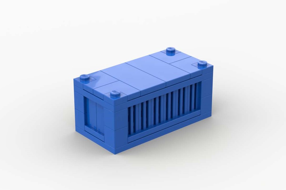 LEGO MOC 20ft Shipping Container by bricklenscz | Rebrickable - Build ...