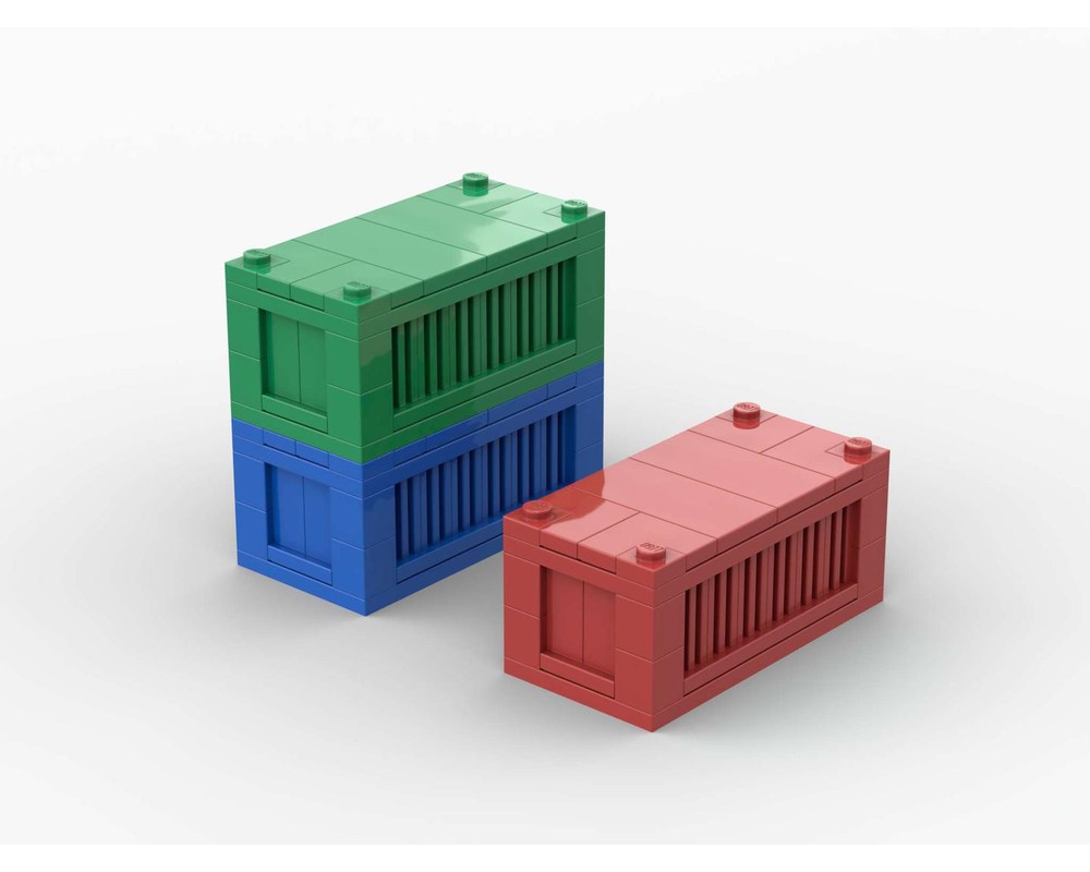 Lego Moc 20ft Shipping Container By Bricklenscz Rebrickable Build