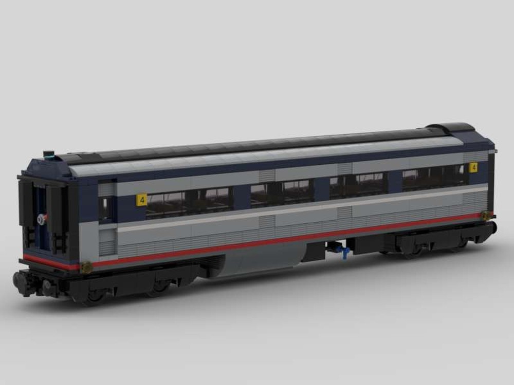 LEGO MOC North American Passenger Train Amtrak Economy Class Car #4 of ...