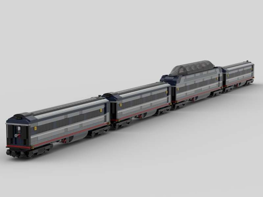 LEGO MOC North American Passenger Train Amtrak Economy Class Car #4 of ...
