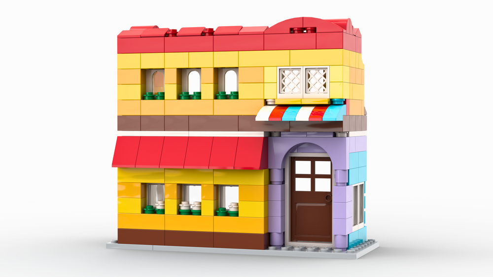 LEGO MOC 11035 2 Story shop by Lenarex | Rebrickable - Build with LEGO