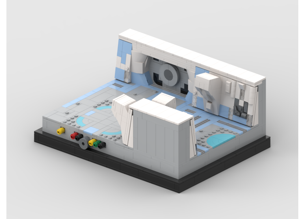 Lego Moc Lucrehulk Command Center Corridor By Thelegowolfpack