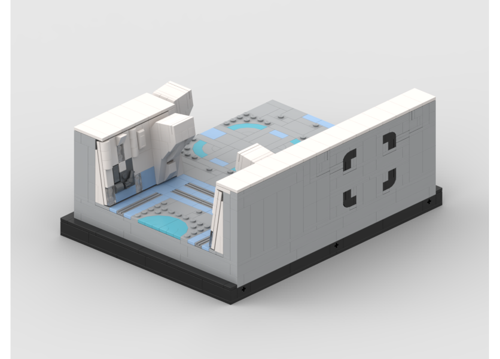 Lego Moc Lucrehulk Command Center Corridor By Thelegowolfpack