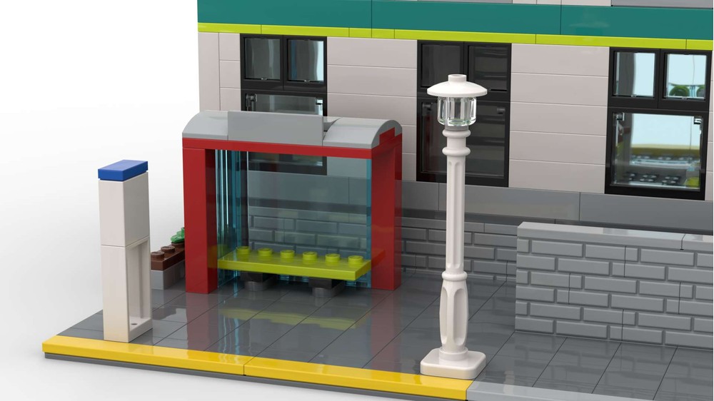 Lego Moc Modular Train Station By Mexwhite Rebrickable Build With Lego