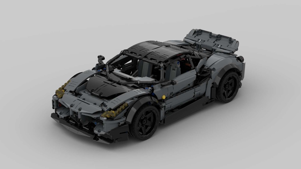 LEGO MOC Ferrari 488 Pista Liberty Walk (Dark Grey color) by SUPER8_LTG ...