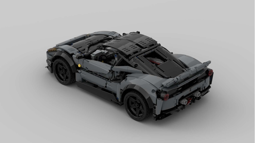 LEGO MOC Ferrari 488 Pista Liberty Walk (Dark Grey color) by SUPER8_LTG ...