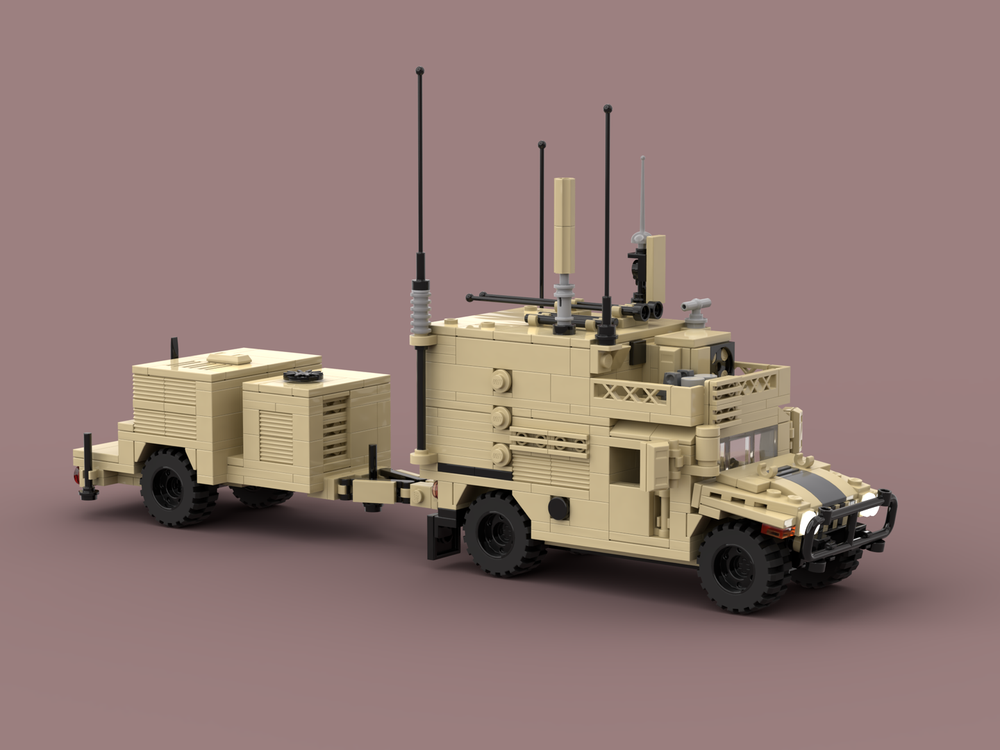 LEGO MOC SICPS/C2 Humvee and Trailer | US Army Shelter Carrier HMMWV ...