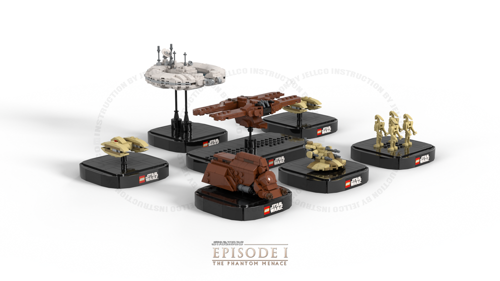 LEGO MOC Ultramicro Trade Federation Droid Army by jellco | Rebrickable ...