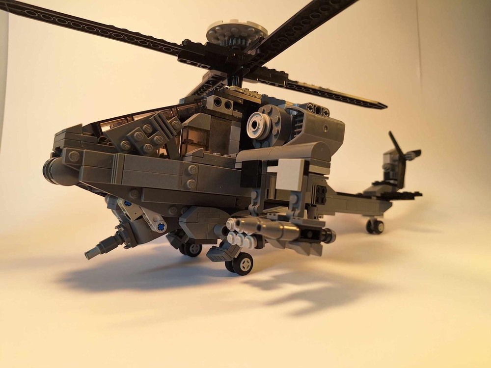 Lego Moc Helicopter Ah 64 Apache By Pabluas Rebrickable Build With Lego