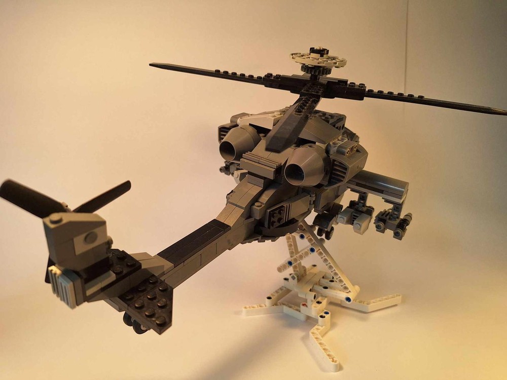 Lego Moc Helicopter Ah 64 Apache By Pabluas Rebrickable Build With Lego