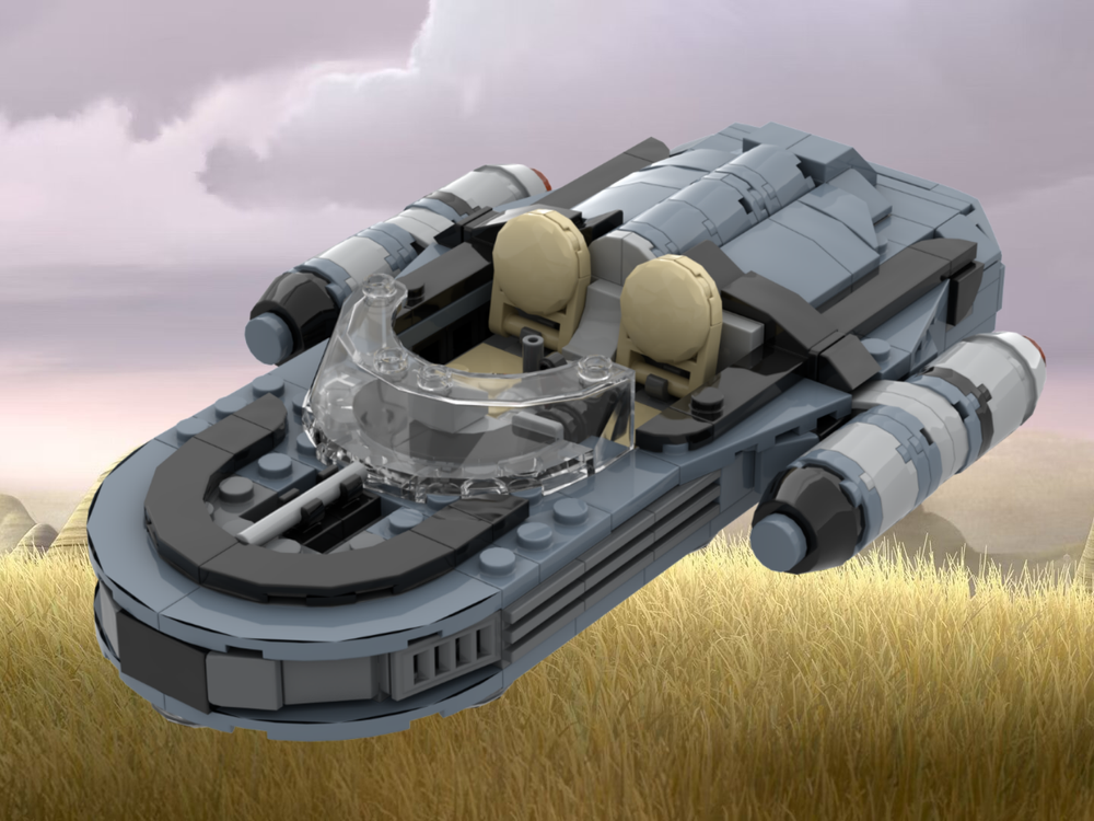LEGO MOC RGC-18 Landspeeder by Ant0noo | Rebrickable - Build with LEGO