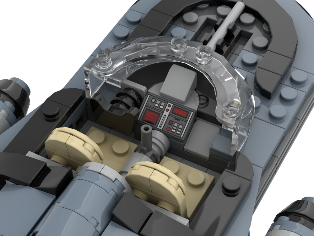 LEGO MOC RGC-18 Landspeeder by Ant0noo | Rebrickable - Build with LEGO