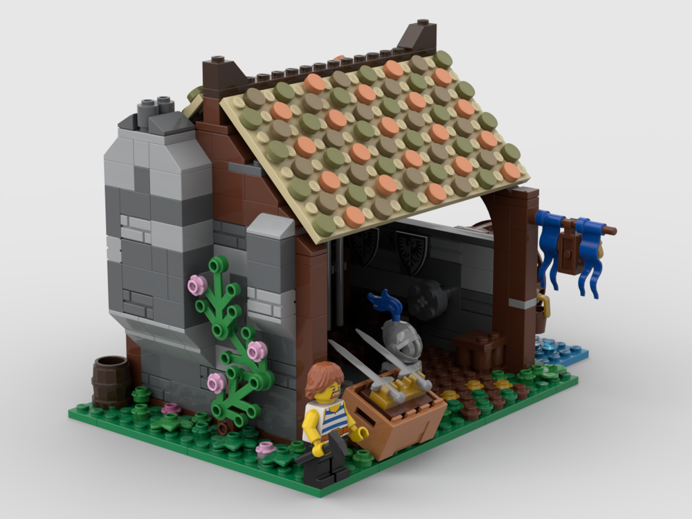 Lego Moc Blacksmith Shop By Ttuu Rebrickable Build With Lego