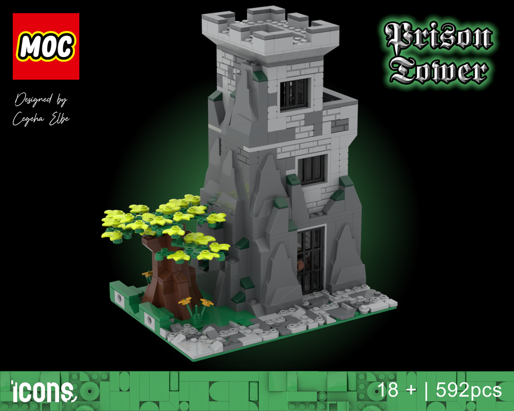 LEGO MOC Modular prison tower by Cegeha Elbe | Rebrickable - Build with ...