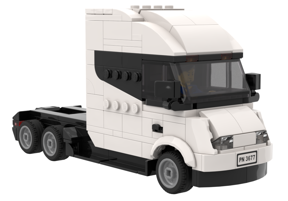 Lego Moc Tesla Semi Tall Cab By Orchardbuilds Rebrickable Build