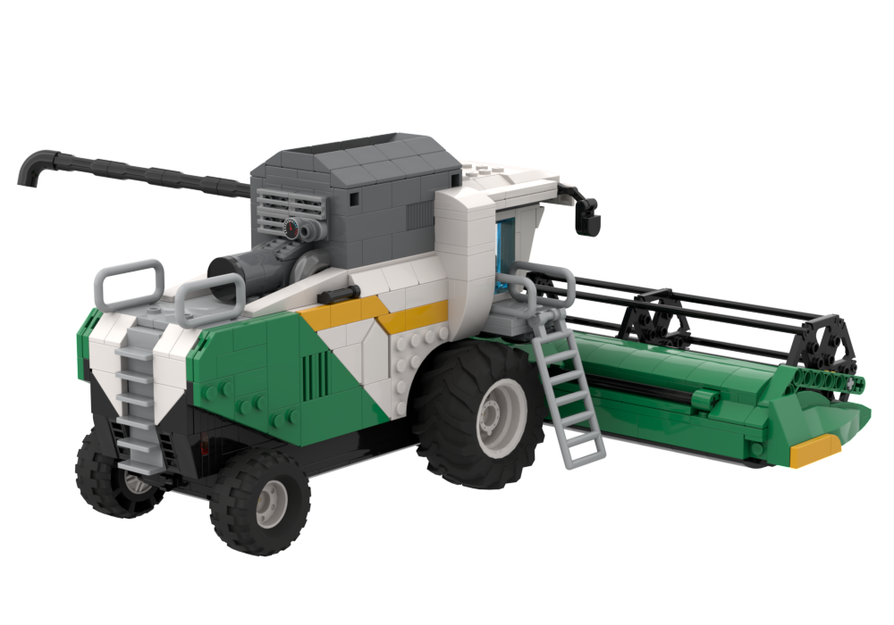 Lego Moc Combine Harvester By Orchardbuilds Rebrickable Build With Lego