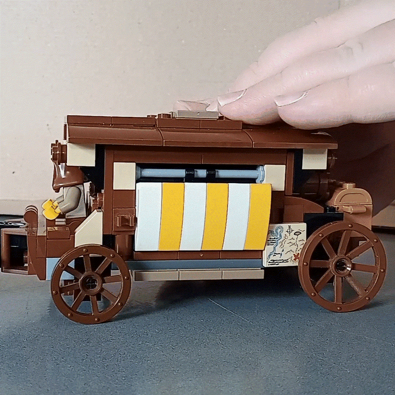 LEGO MOC Travelling Merchant Wagon by Greystalk | Rebrickable - Build ...