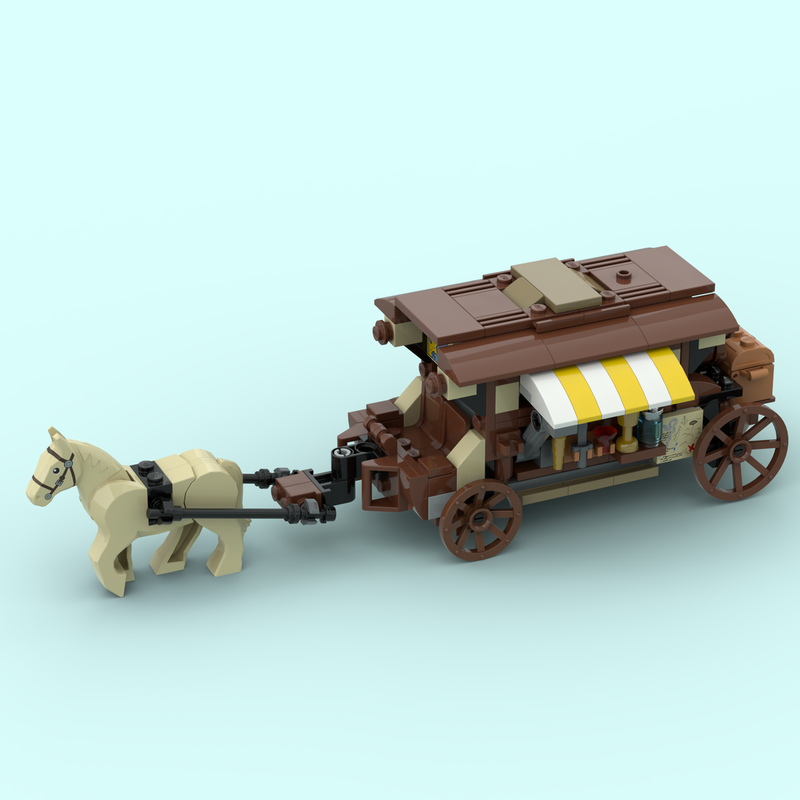 LEGO MOC Travelling Merchant Wagon by Greystalk | Rebrickable - Build ...