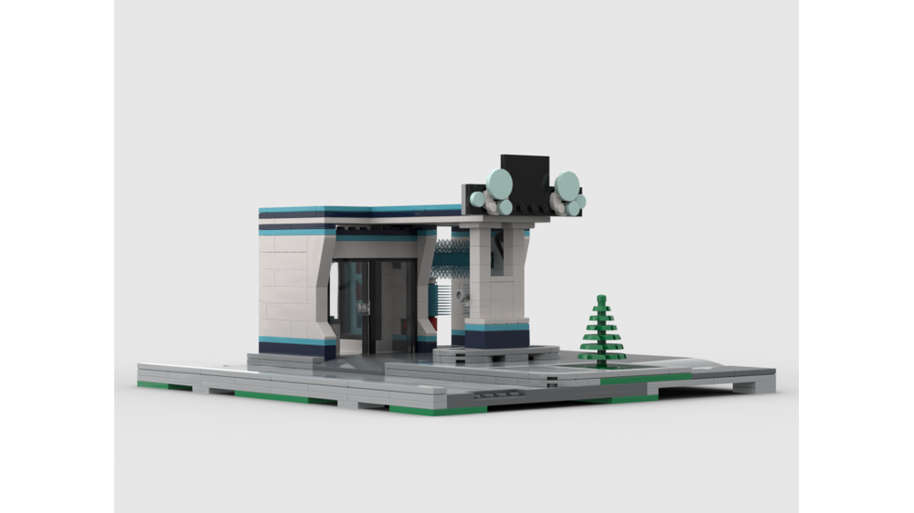 Lego Moc Gas Station By Zealotlego Rebrickable Build With Lego